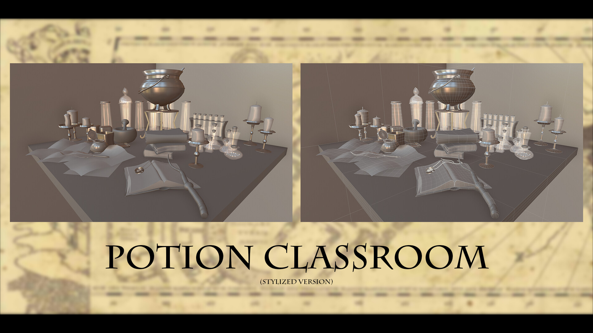 ArtStation - HARRY POTTER: Potion Classroom (Stylized Version)