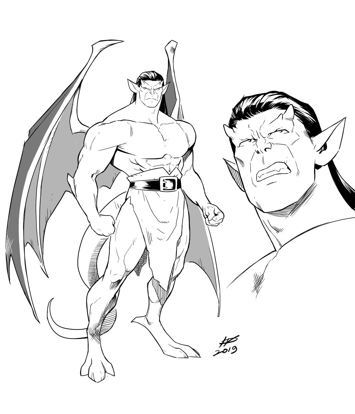 gargoyles galiath coloring pages