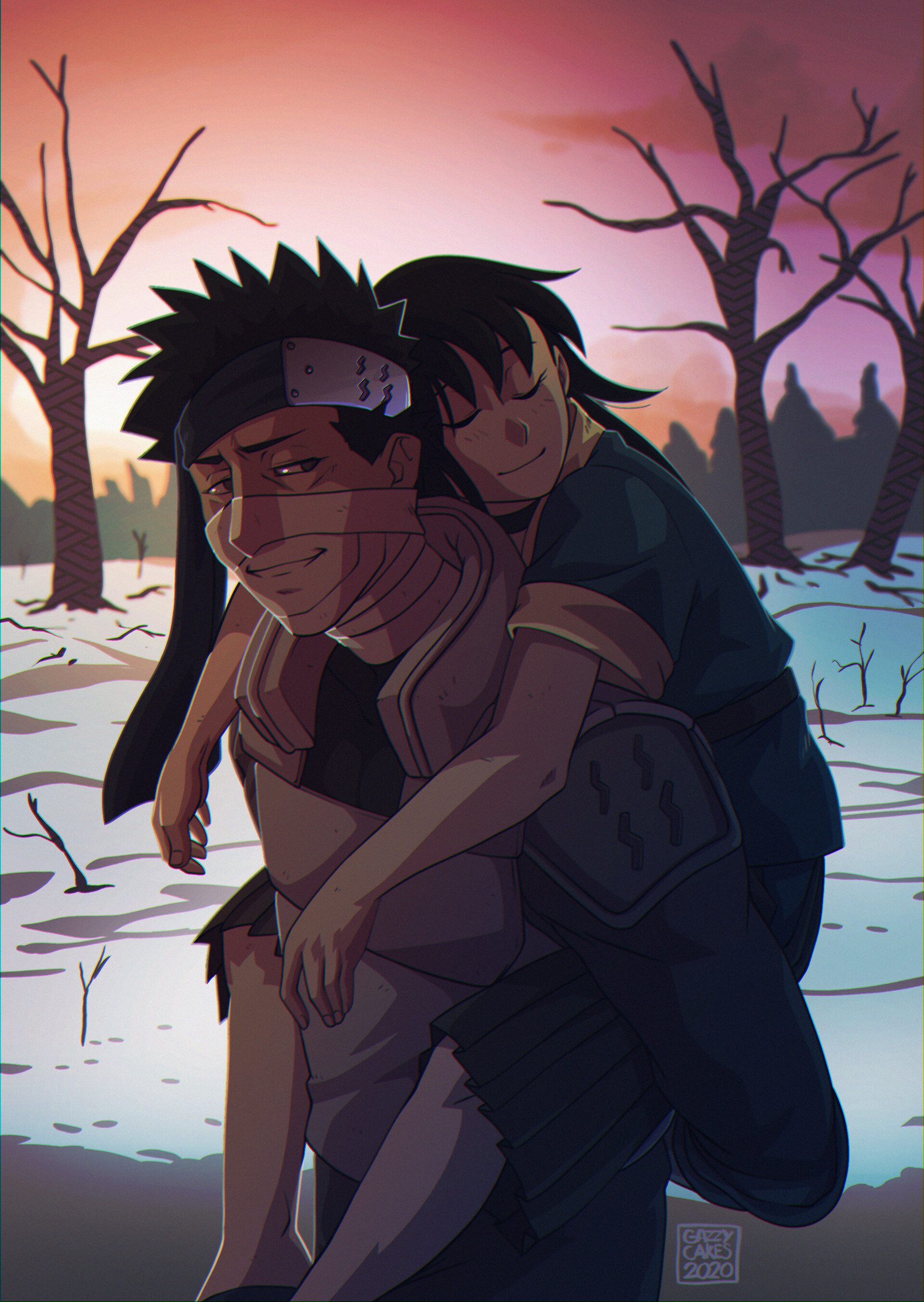 Haku And Zabuza Kissing
