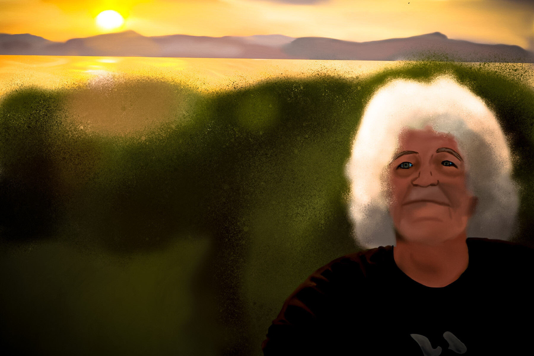 ArtStation - Sunset over New Zealand