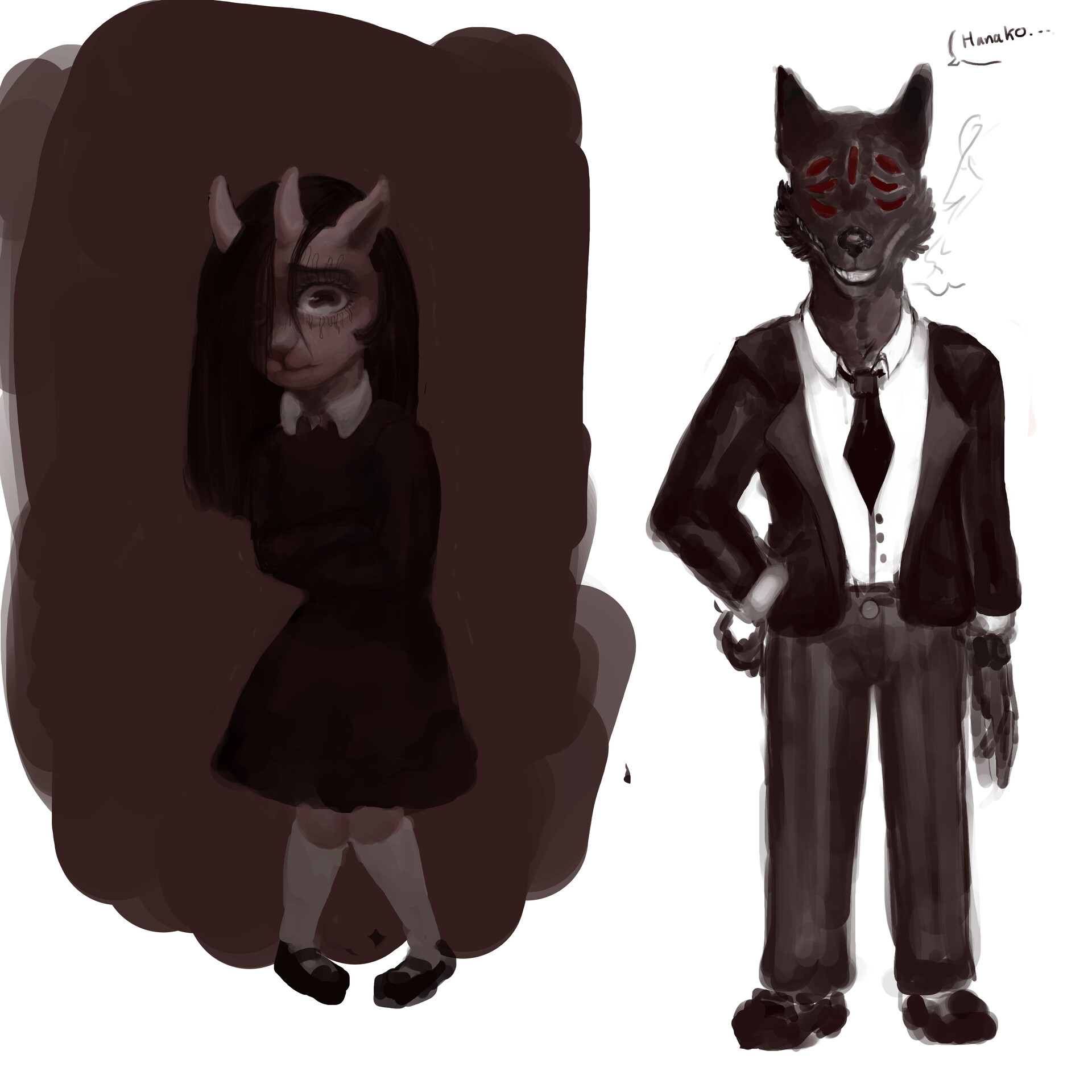 ArtStation - Hanako and Big Brother