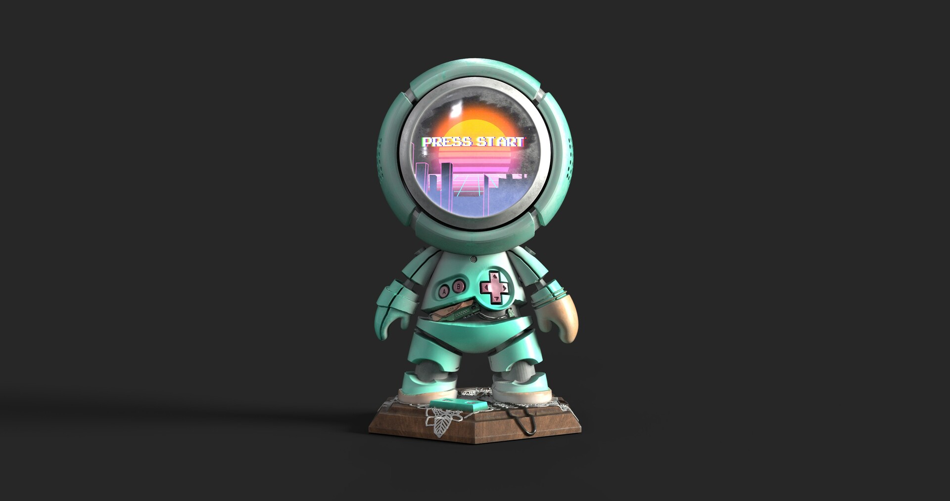 Clara Perrissol - Retro Gaming Mat (Meet Mat 2 texturing contest by ...