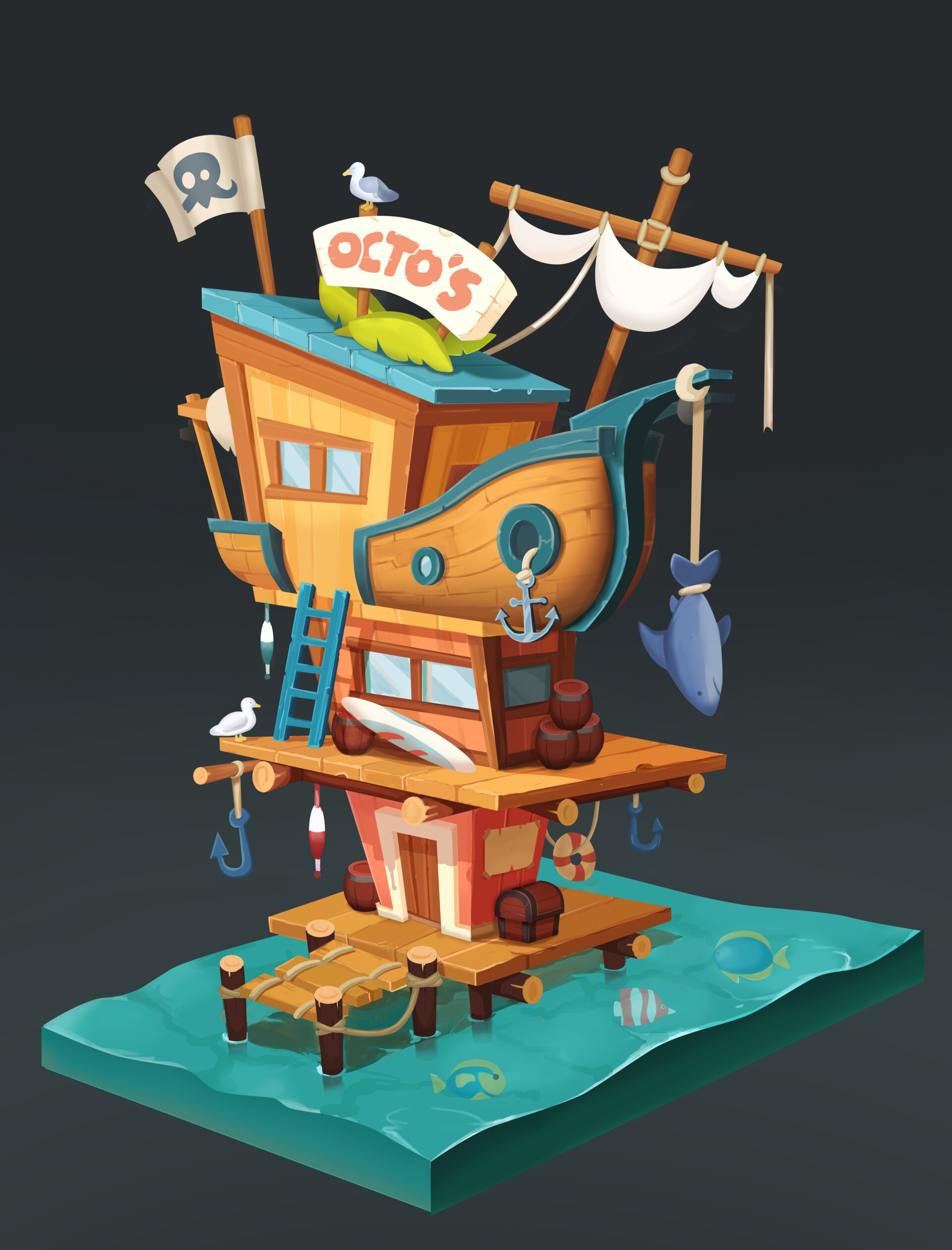 ArtStation - Sea house