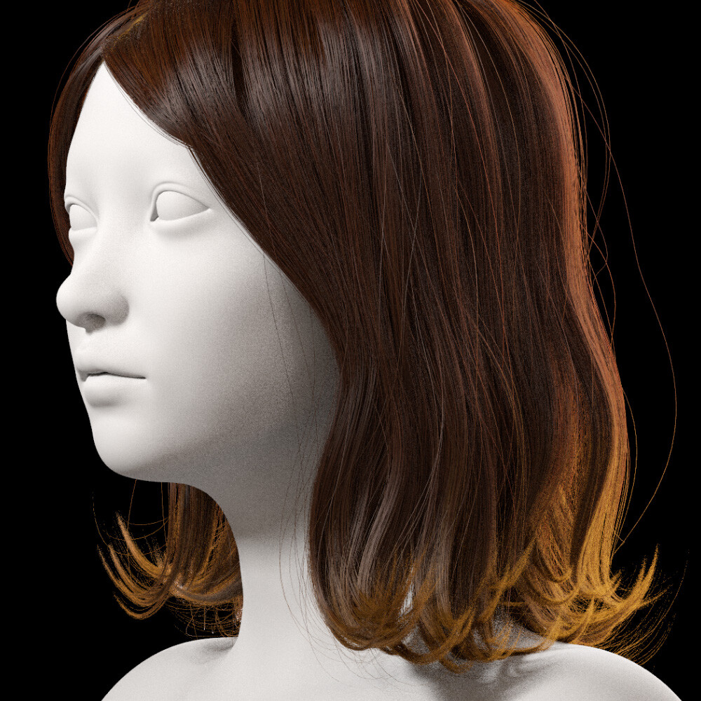 ArtStation - Ornatrix hair WIP
