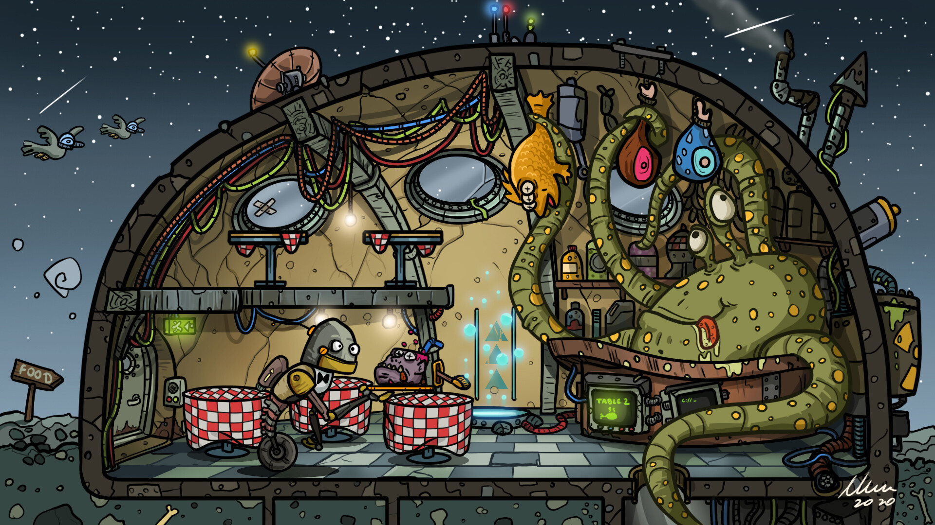 ArtStation - Test game: Space Waiter