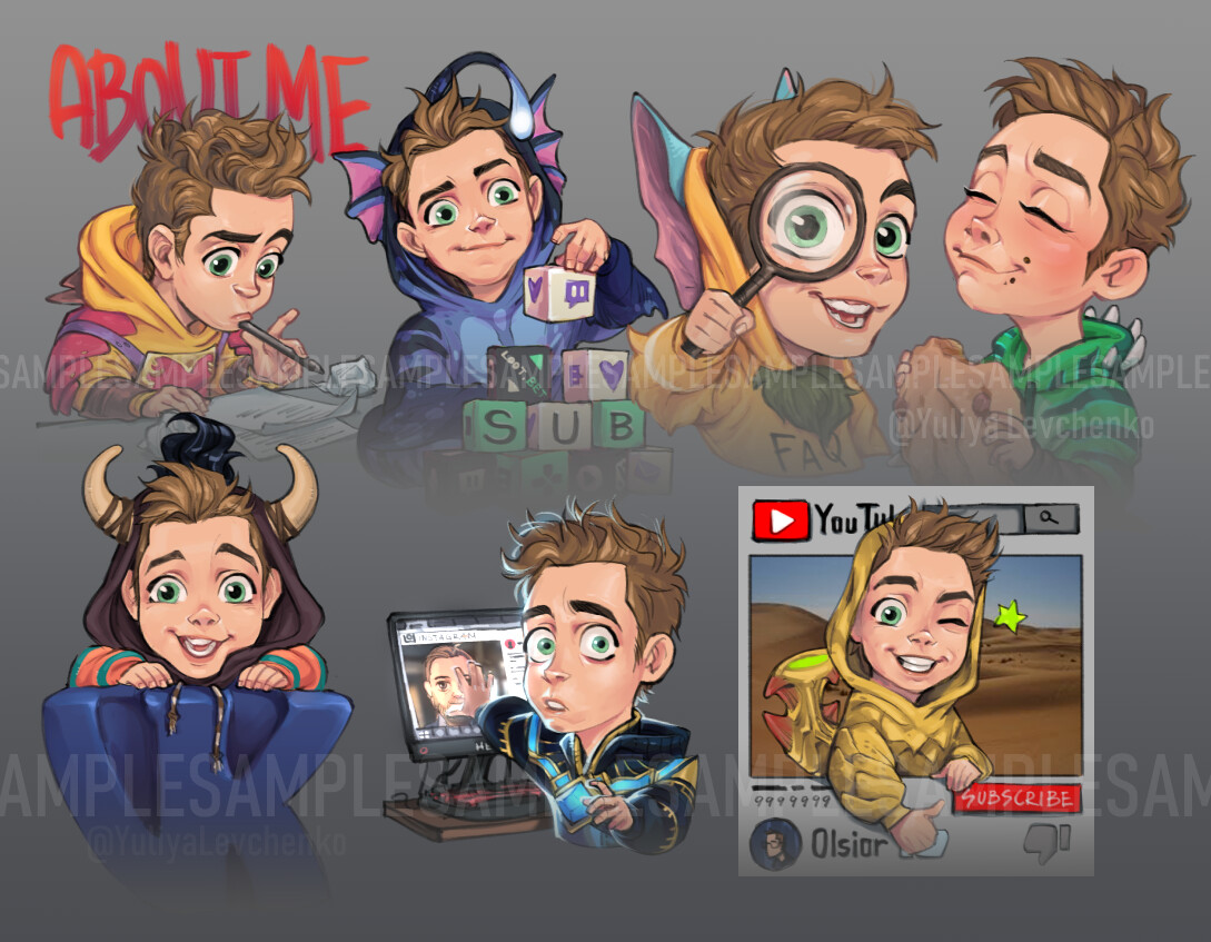 ArtStation - twitch designs