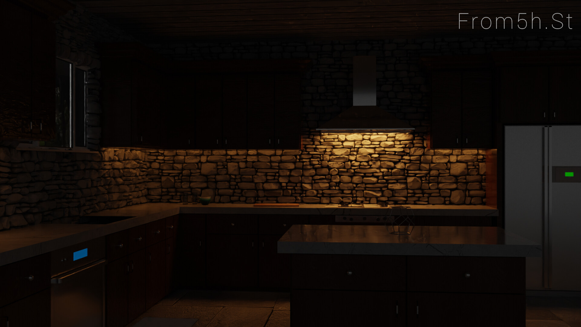 ArtStation - Lowlight Kitchen