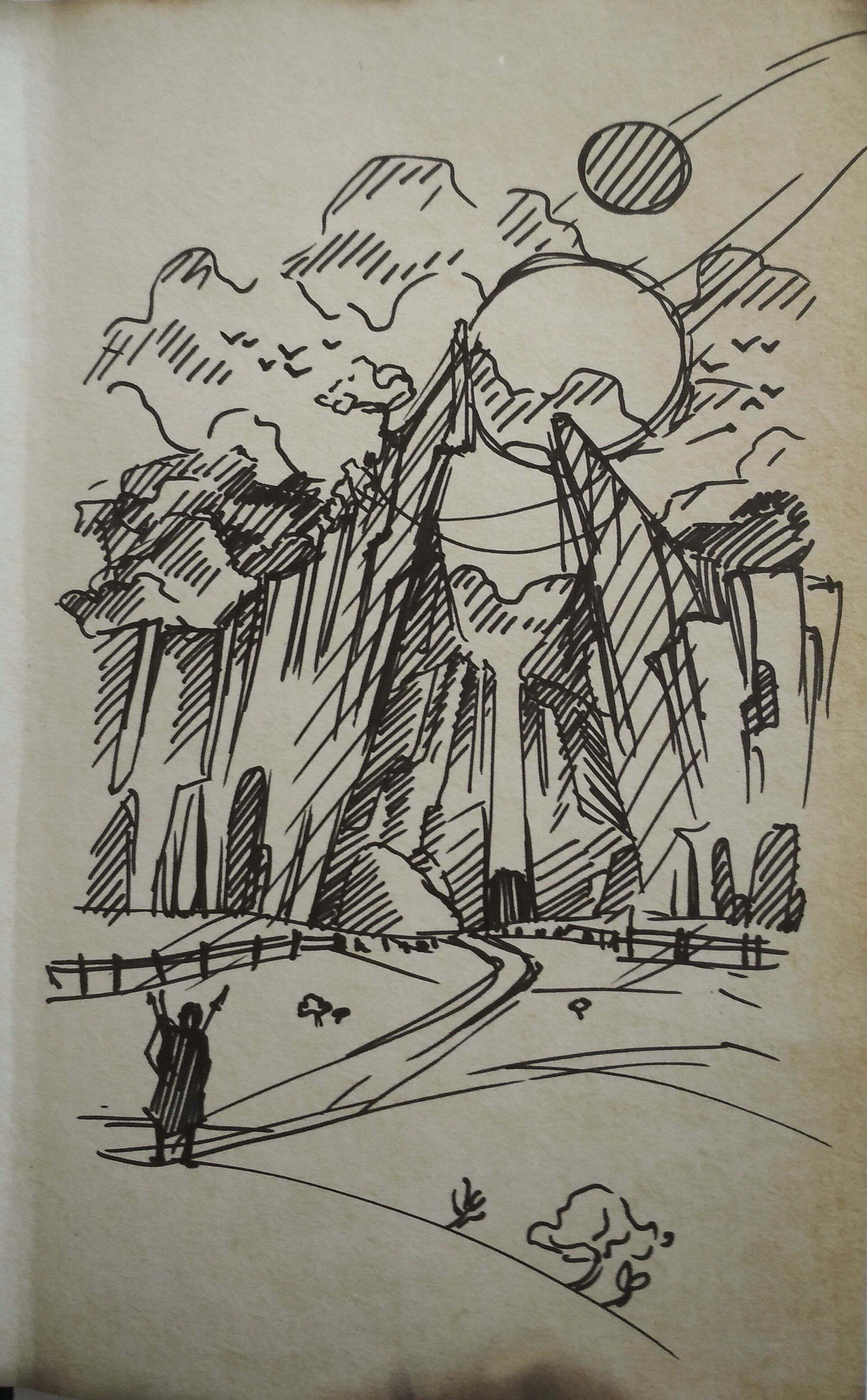 apocalyptic sky drawing