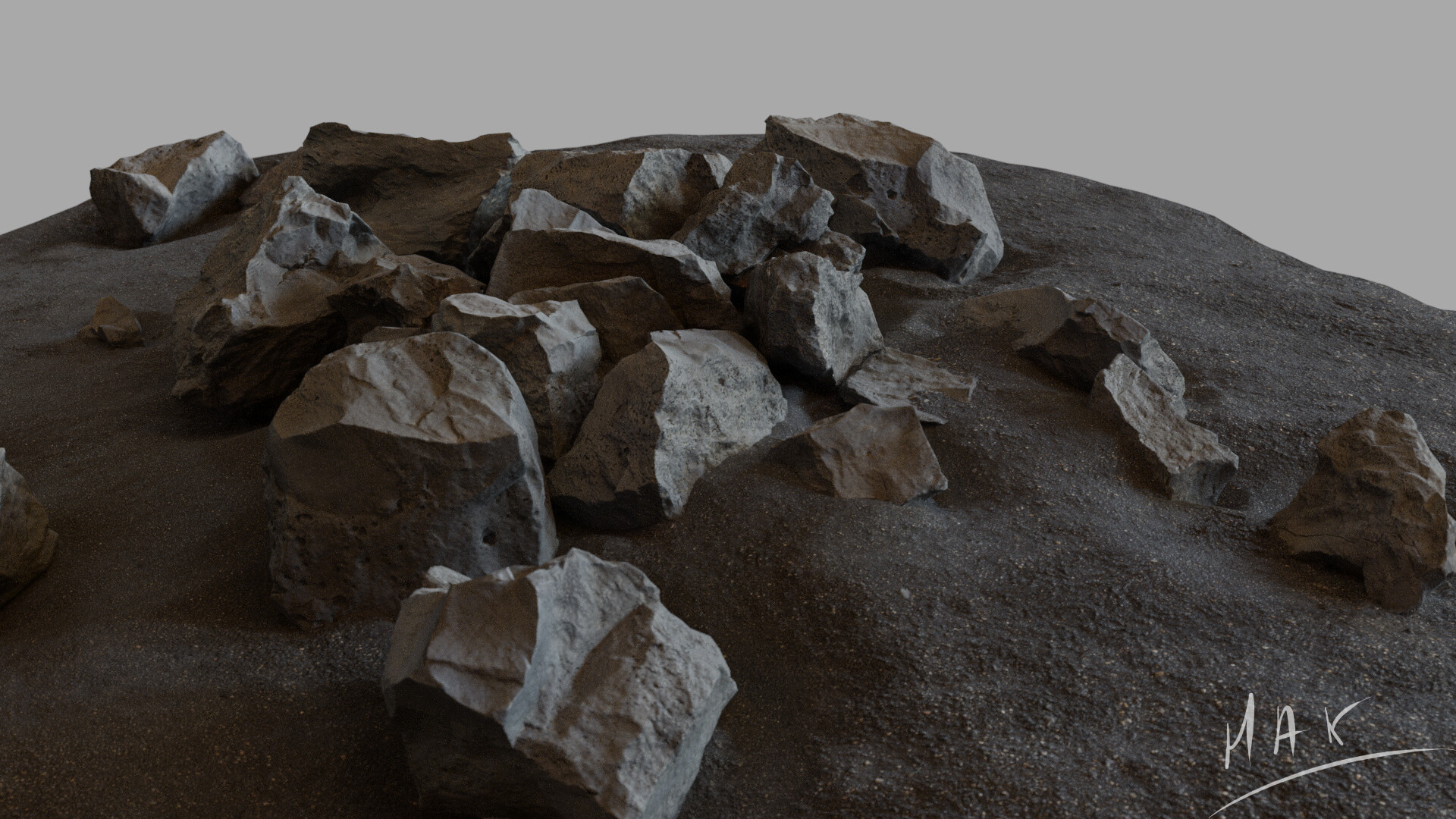 MAKRAM DAOU - Shattered Icelandic rocks - Photogrammetry