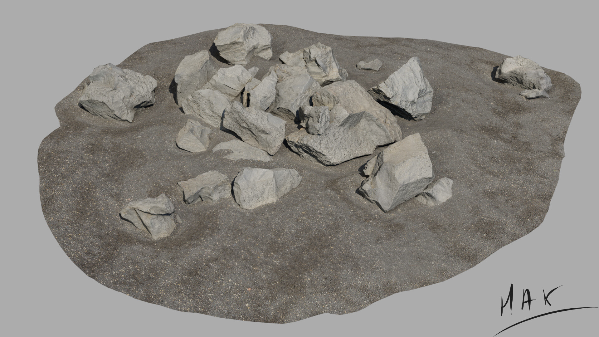 MAKRAM DAOU - Shattered Icelandic rocks - Photogrammetry