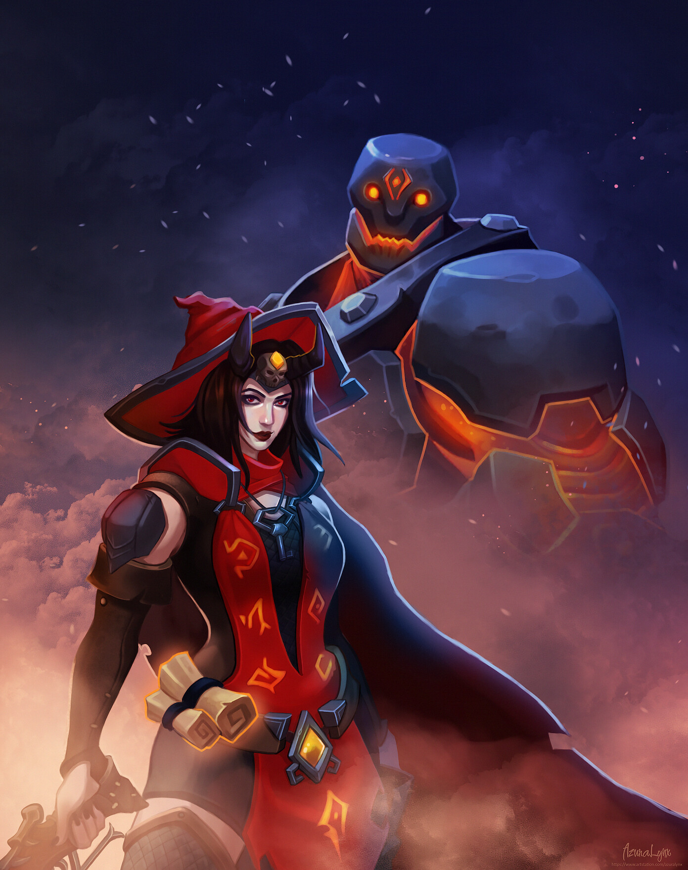 ArtStation - Warlock Ashe fanart