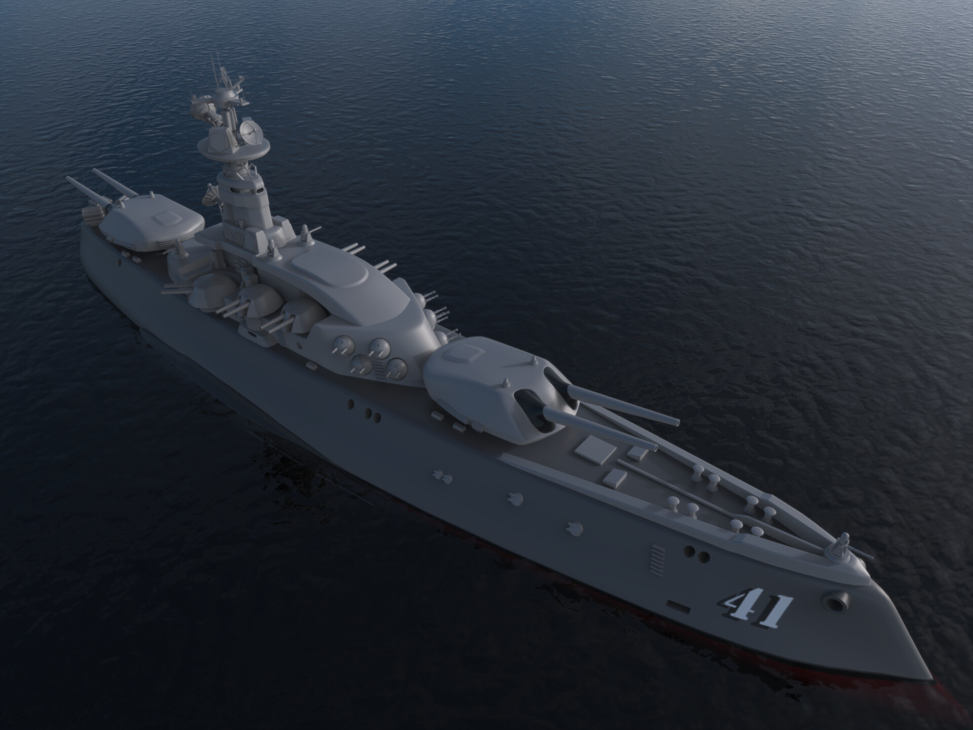 ArtStation - BBN-41 Battleship