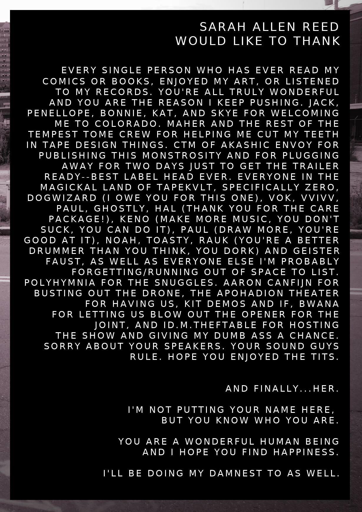 Sarah Allen Reed - Full Package Design for Coma Roulette's "Park Avenue"