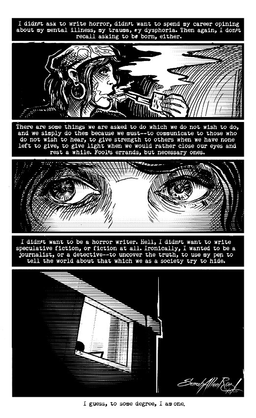 Sarah Allen Reed - "Portrait Of The Journalist" for inx. Magazine
