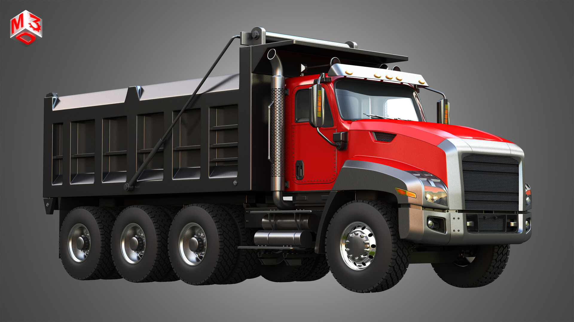 Markos 3d - Tri-Axle Dump Truck