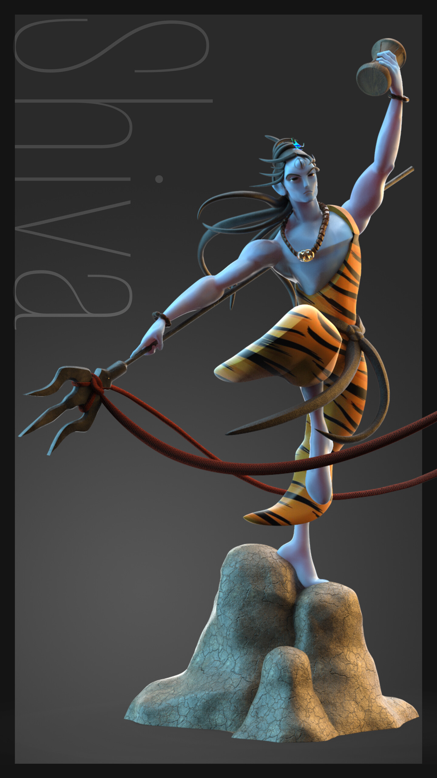 ArtStation - Shiva - Stylized Model (NOT FOR SALE)