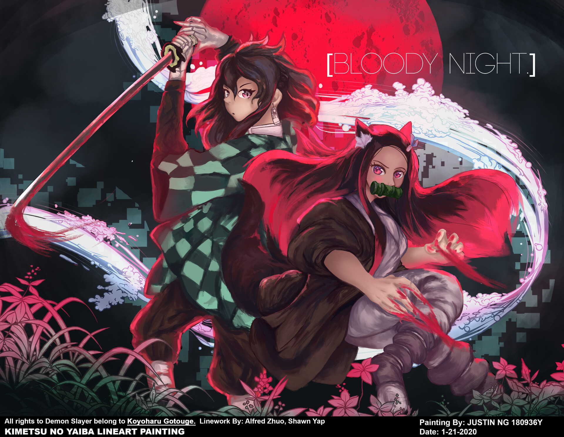ArtStation - GENDERBENT TANJIRO AND NEZUKO