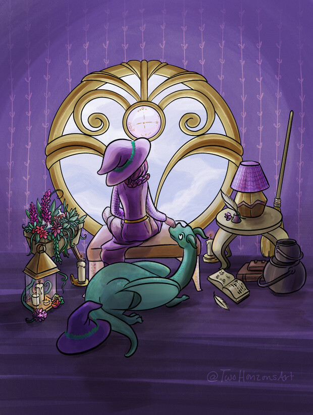 ArtStation - The Witch in the Window