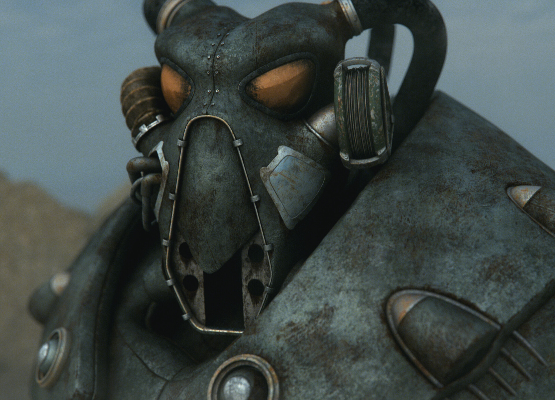 Andrius Balciunas - Advanced Power Armor | Fallout 2 Fan Art | 2012