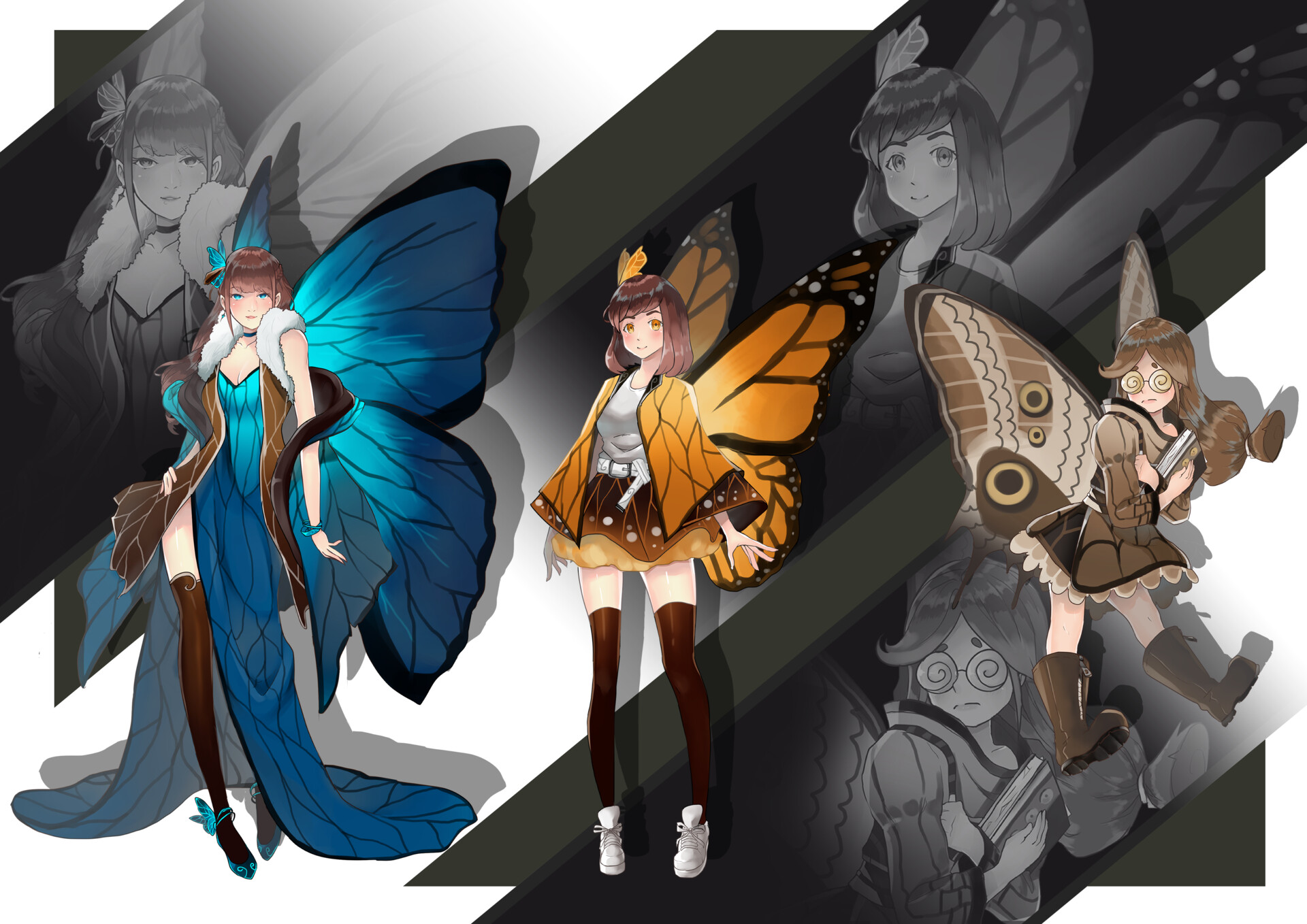 ArtStation - Character Design ( Butterfly Power / Order )