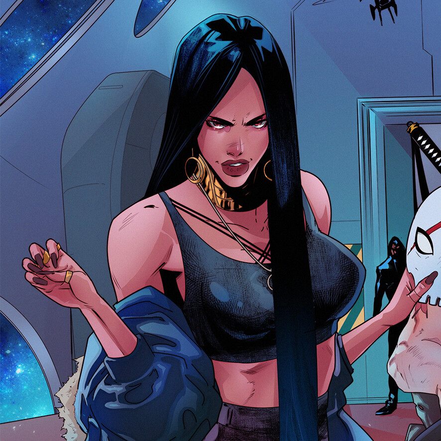 ArtStation - Blackfire and Teen Joker