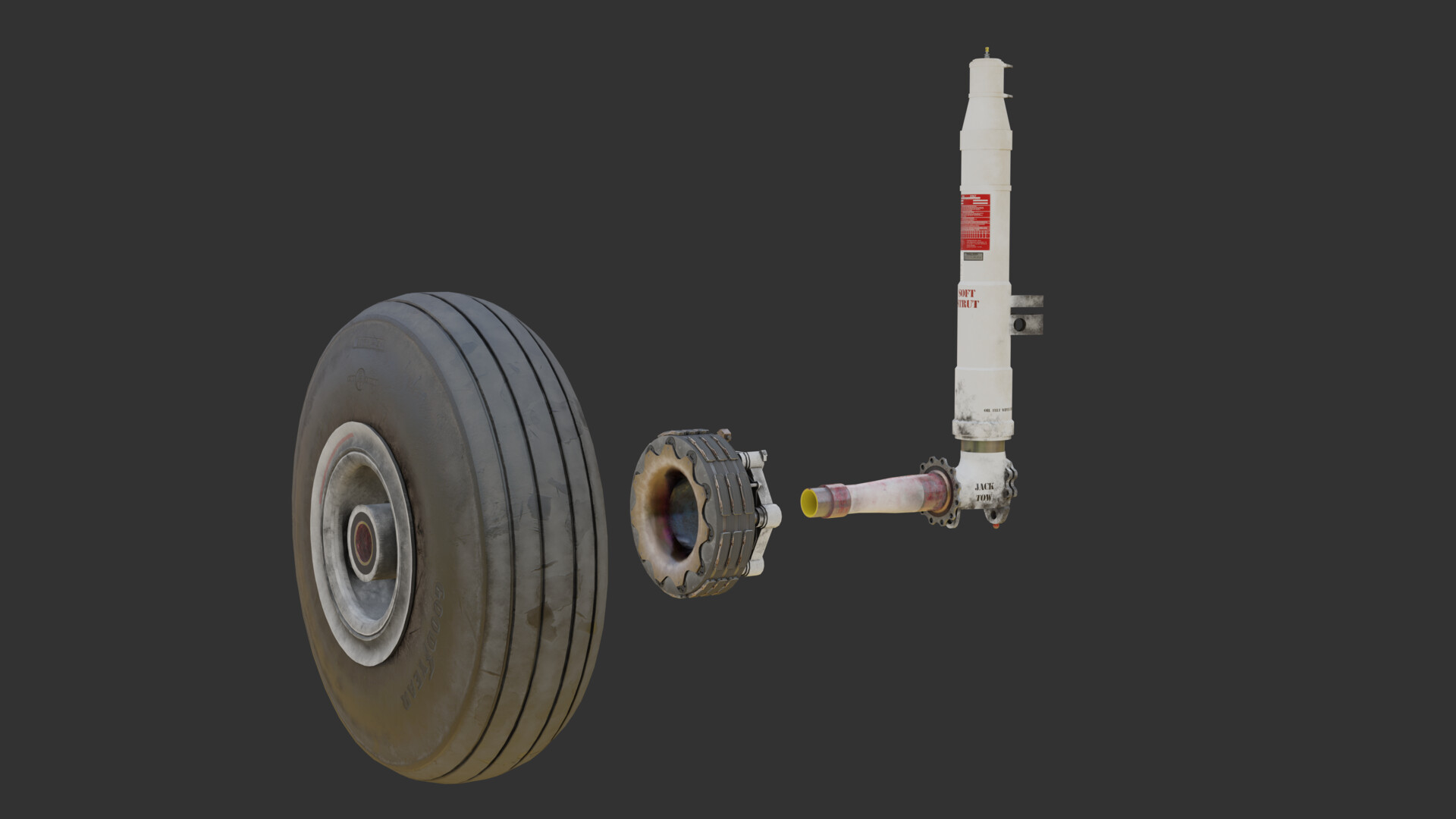 ArtStation - C130J Axle, Strut, and Brake