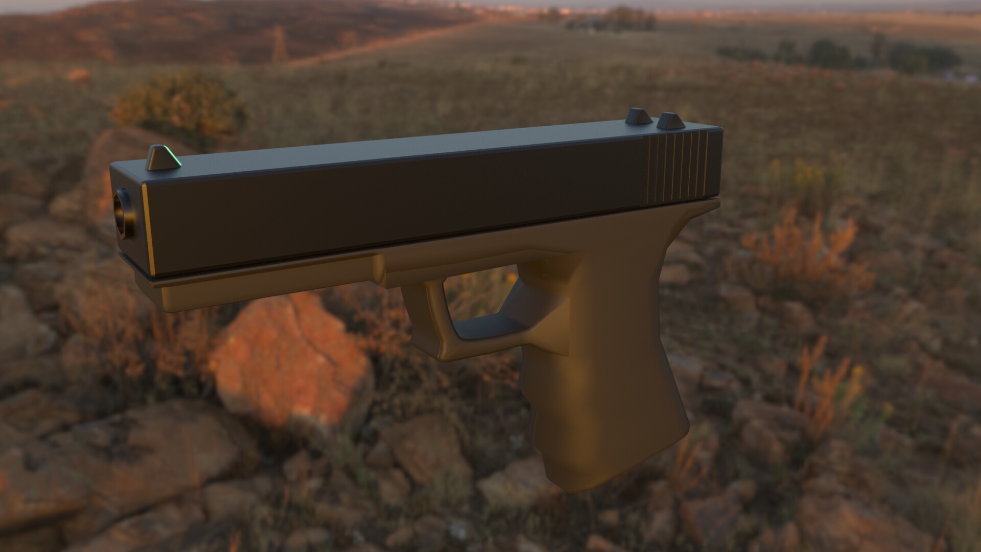 ArtStation - First time Using Maya - Glock