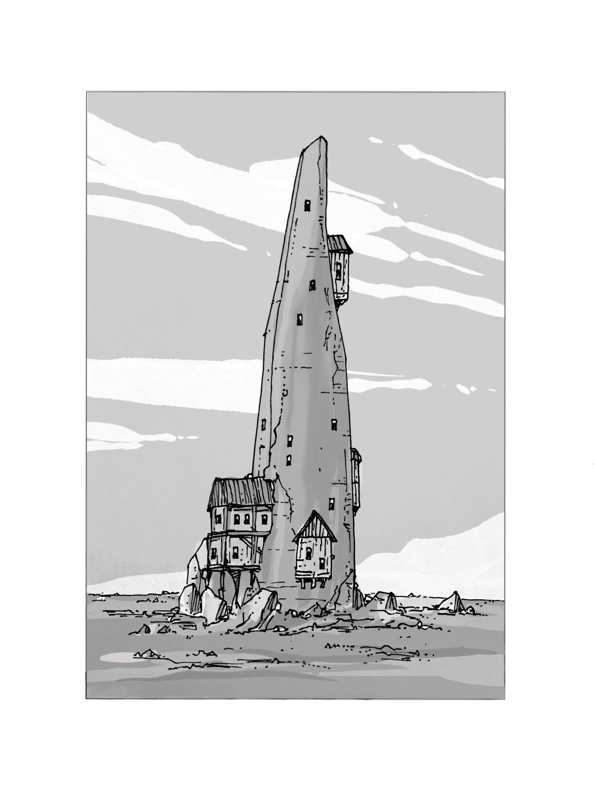 ArtStation - Rock house