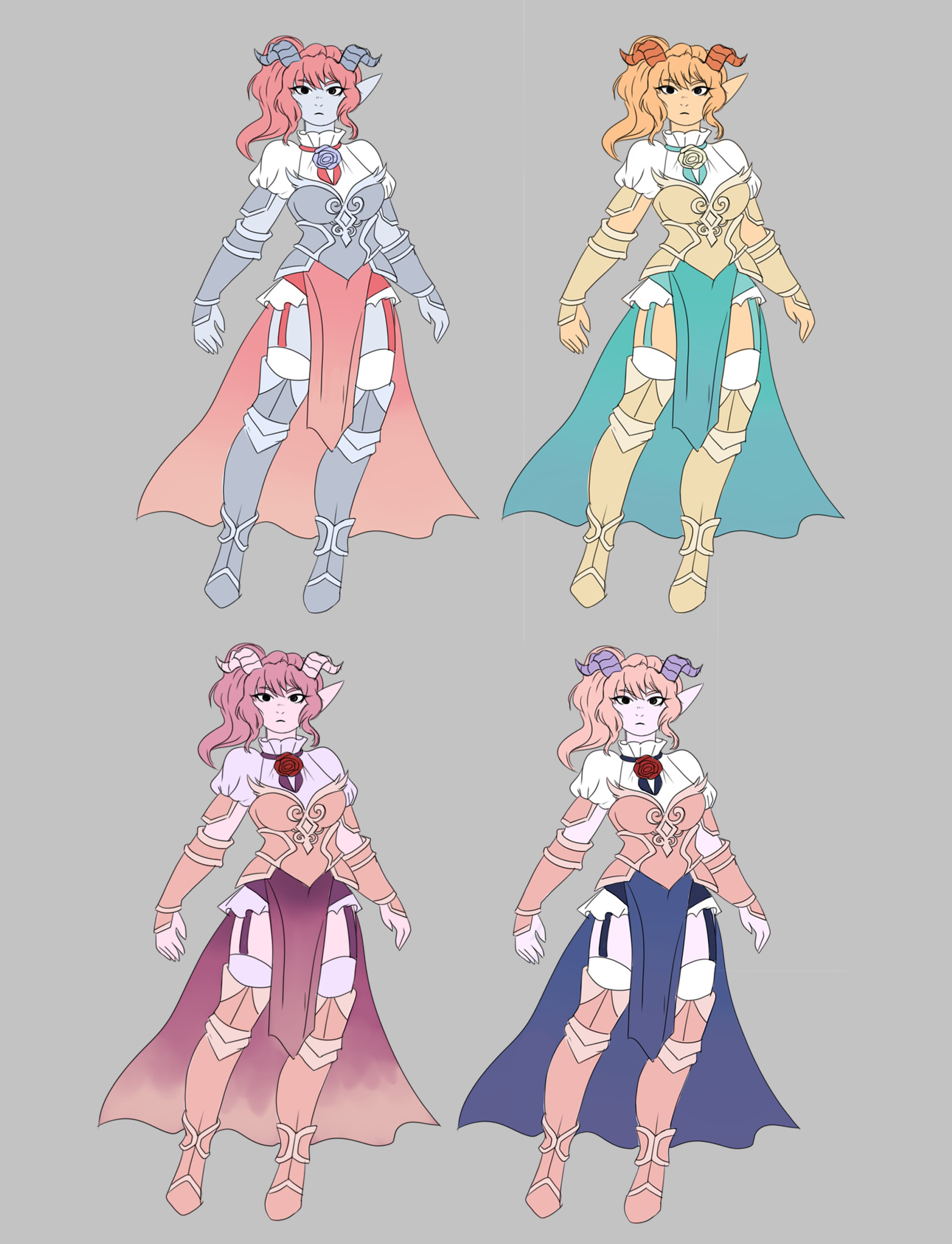 ArtStation - Tiefling Paladin Designs