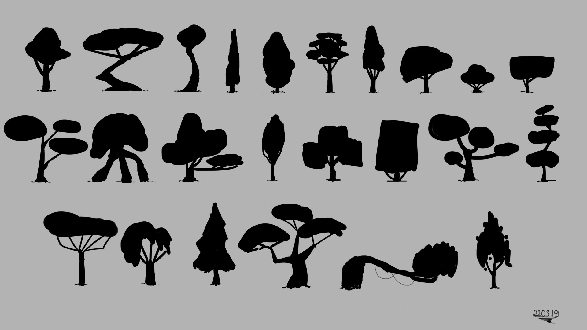 ArtStation - Tree Silhouette