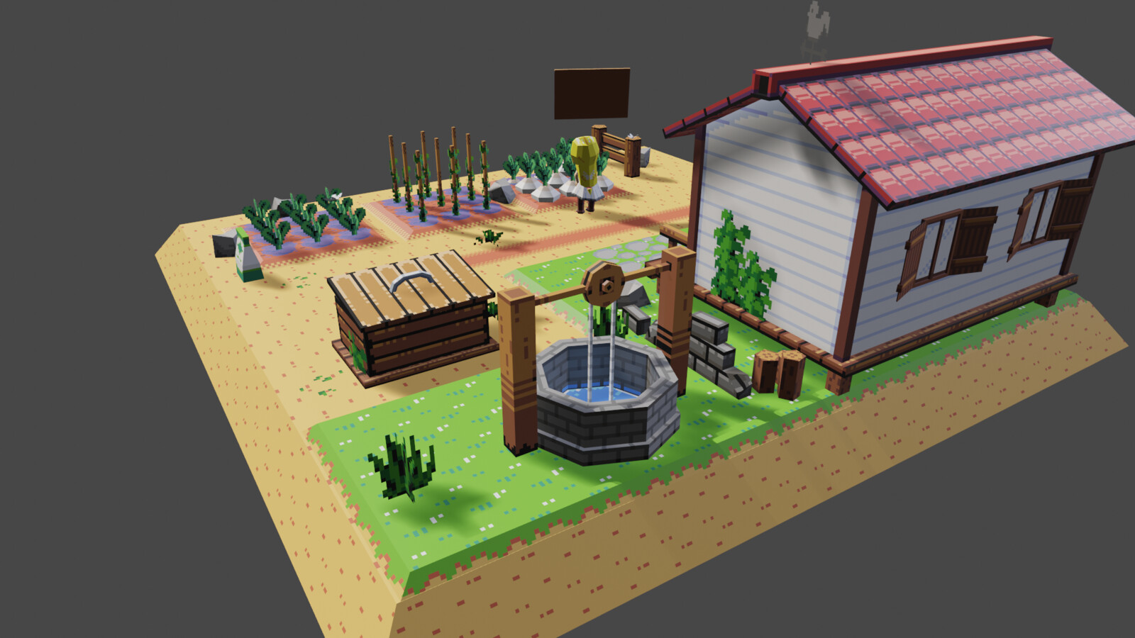 Paulo Morales - Farm Sim - Low Poly Pixel