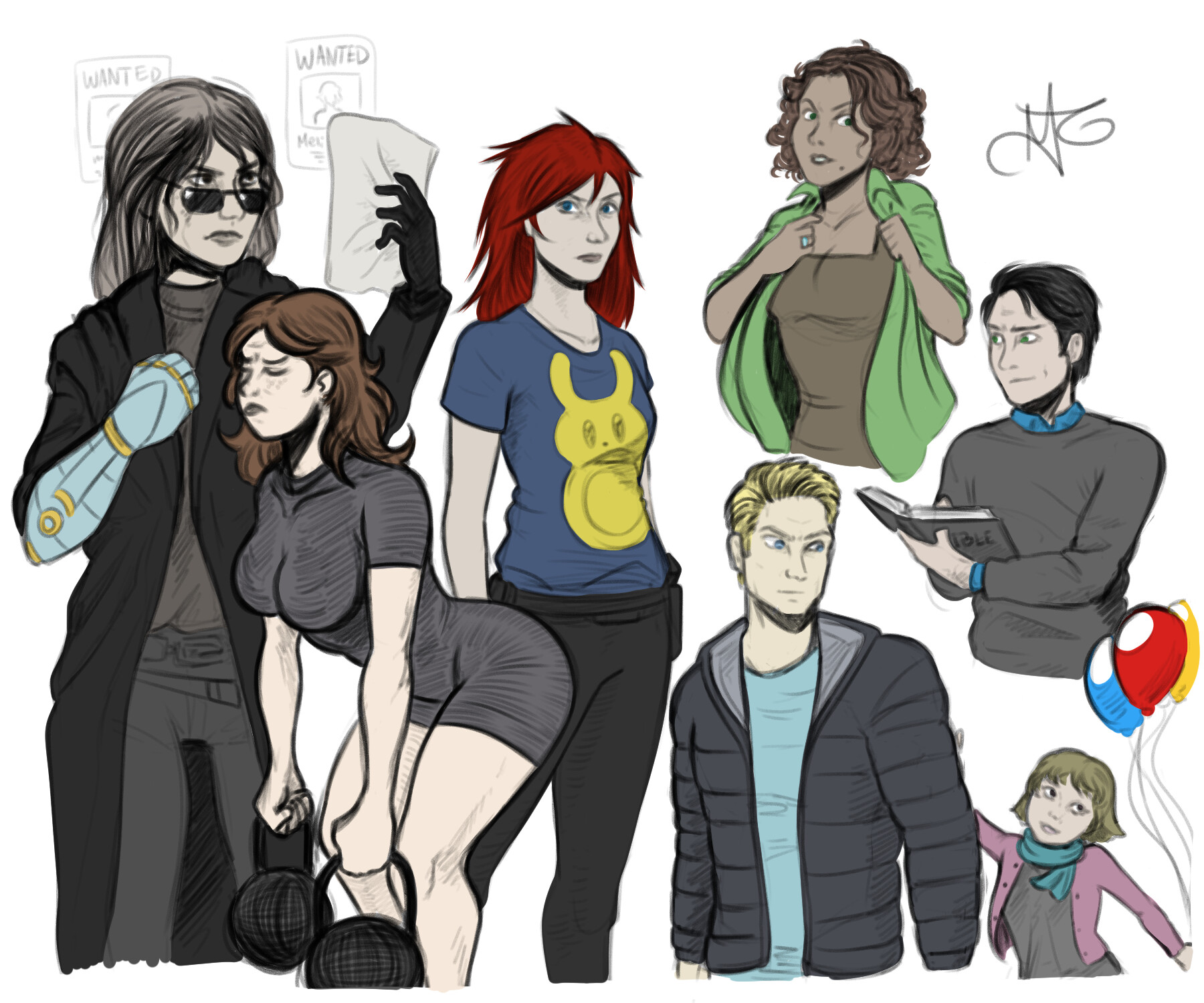 ArtStation - Random Sketches Colored - Characters