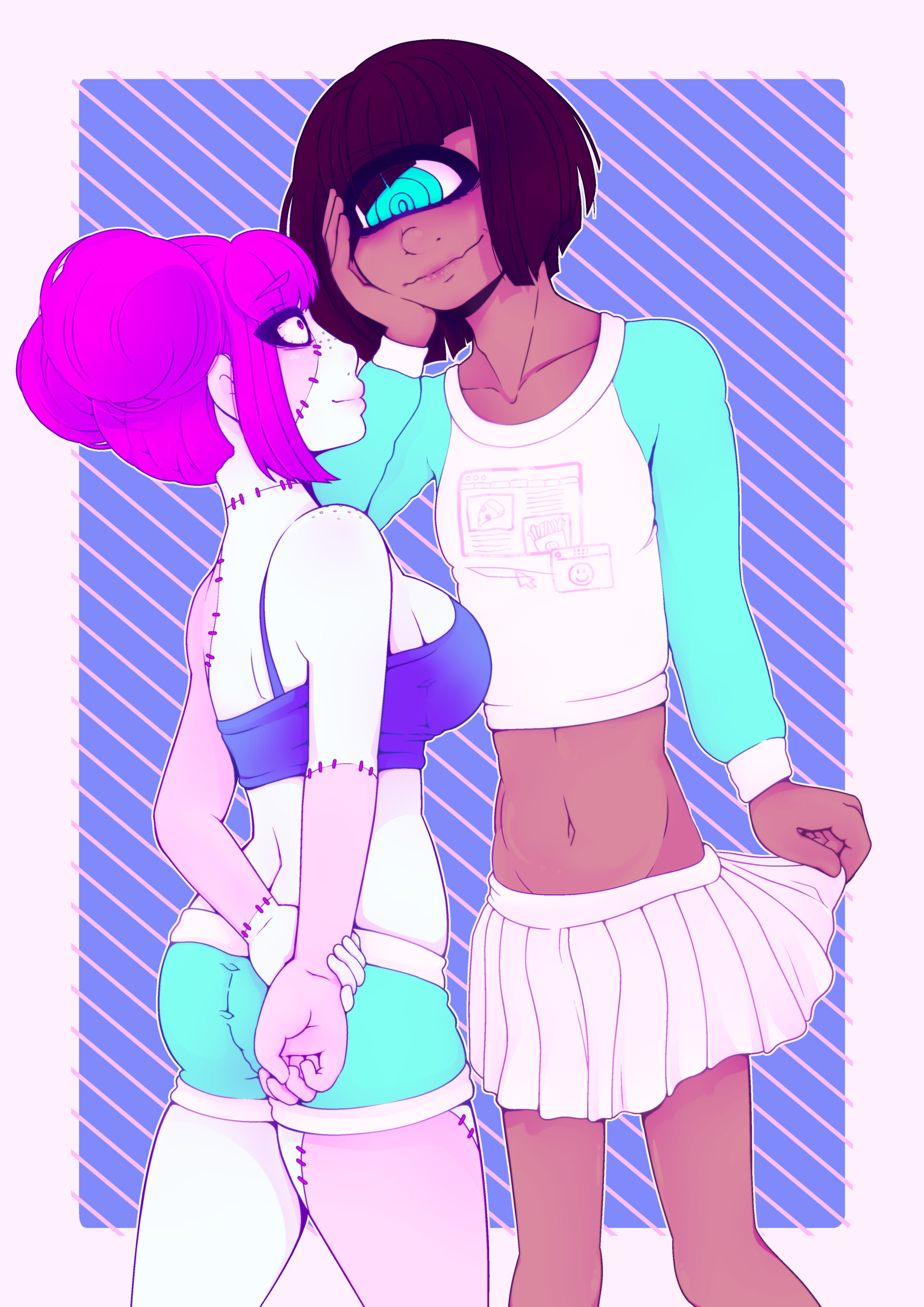 ArtStation - Girlfriend - Shika and Enmei