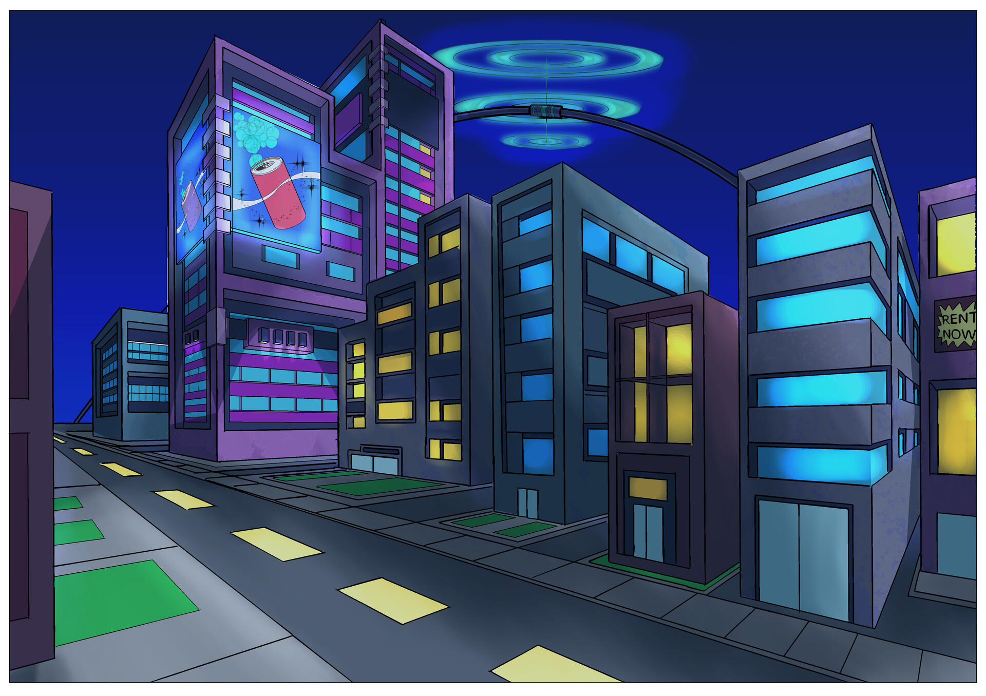 ArtStation - Environment/background scene for a comic