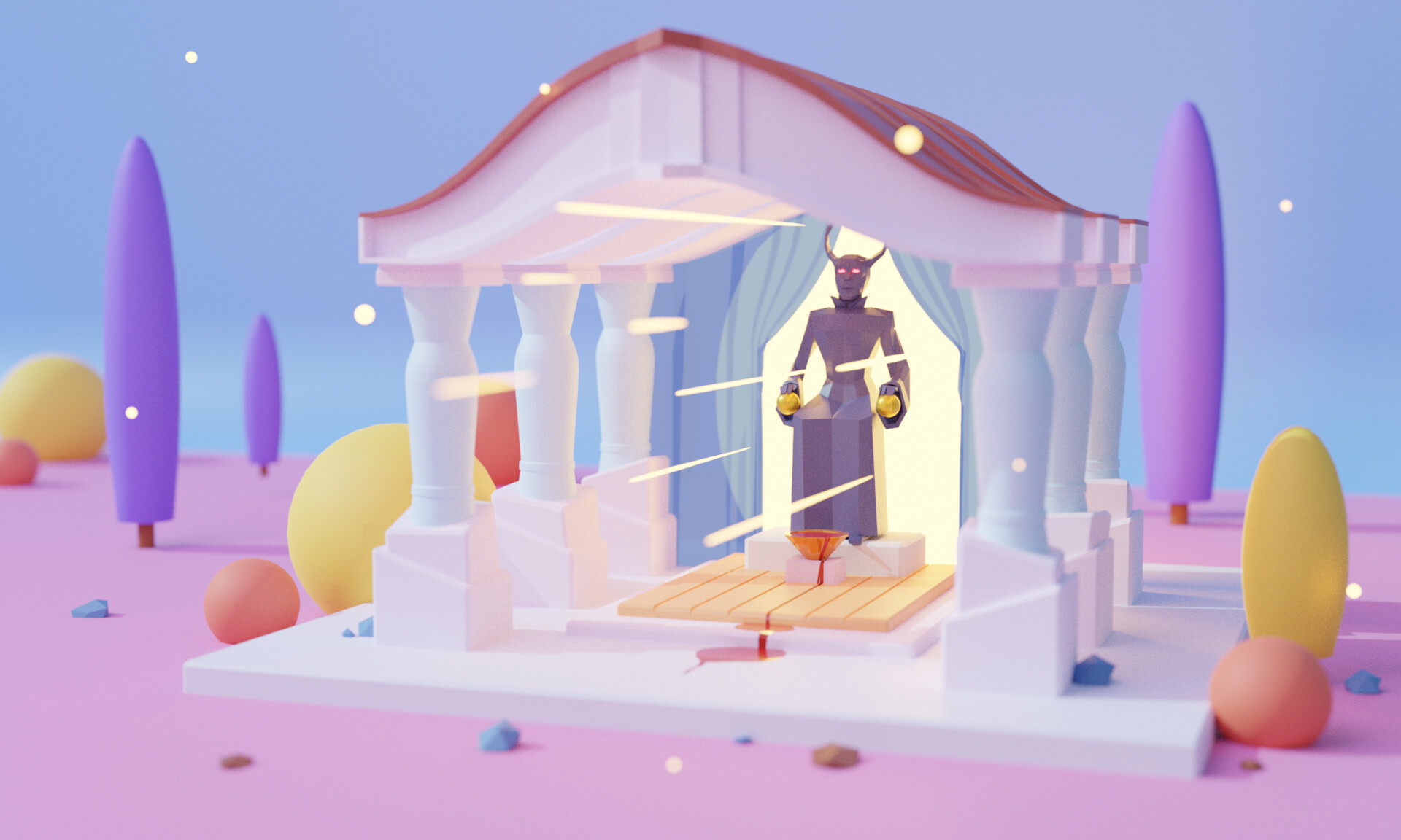 ArtStation - Supercute Pink Scrificial Altar