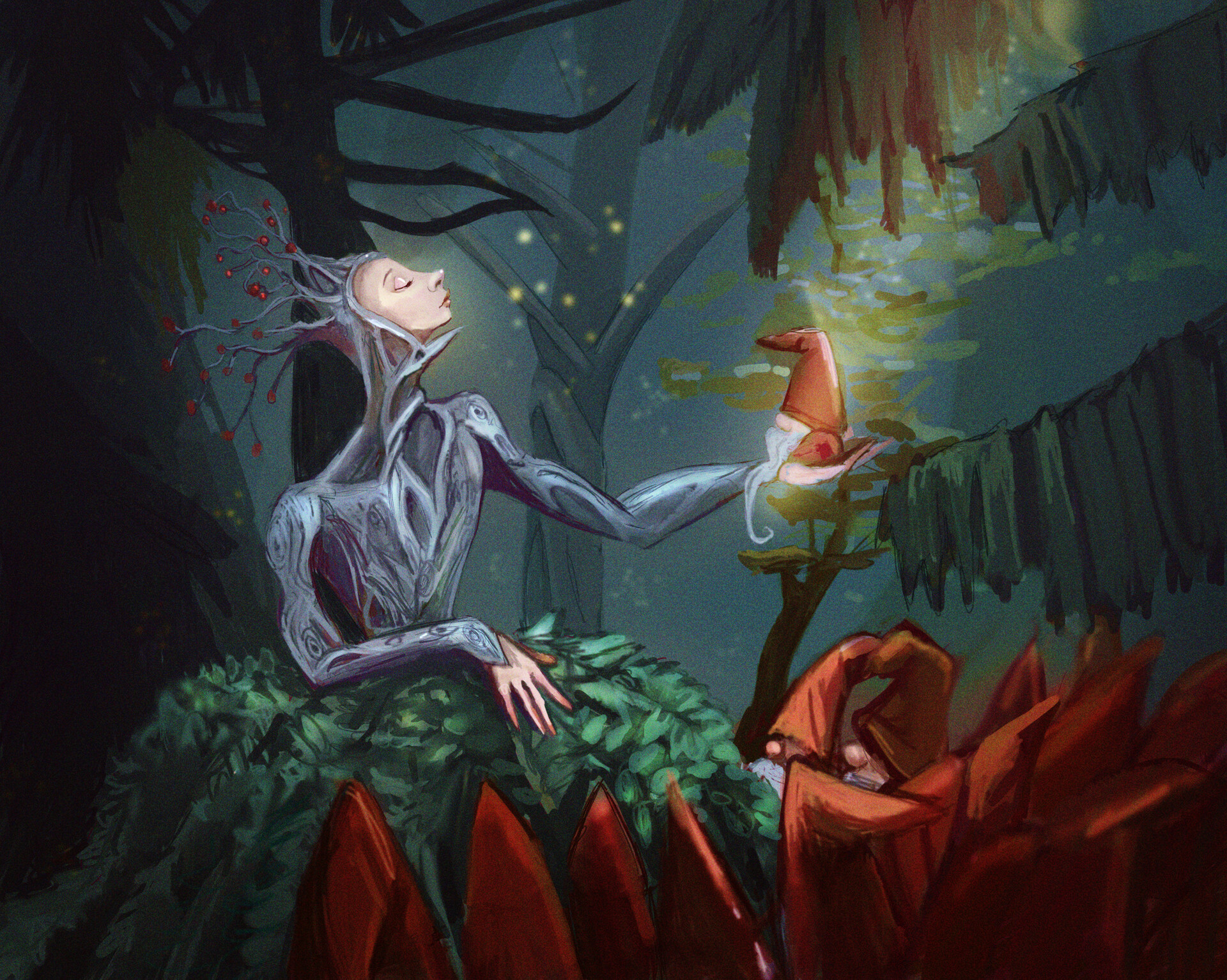 ArtStation - Consulting the gnome princess