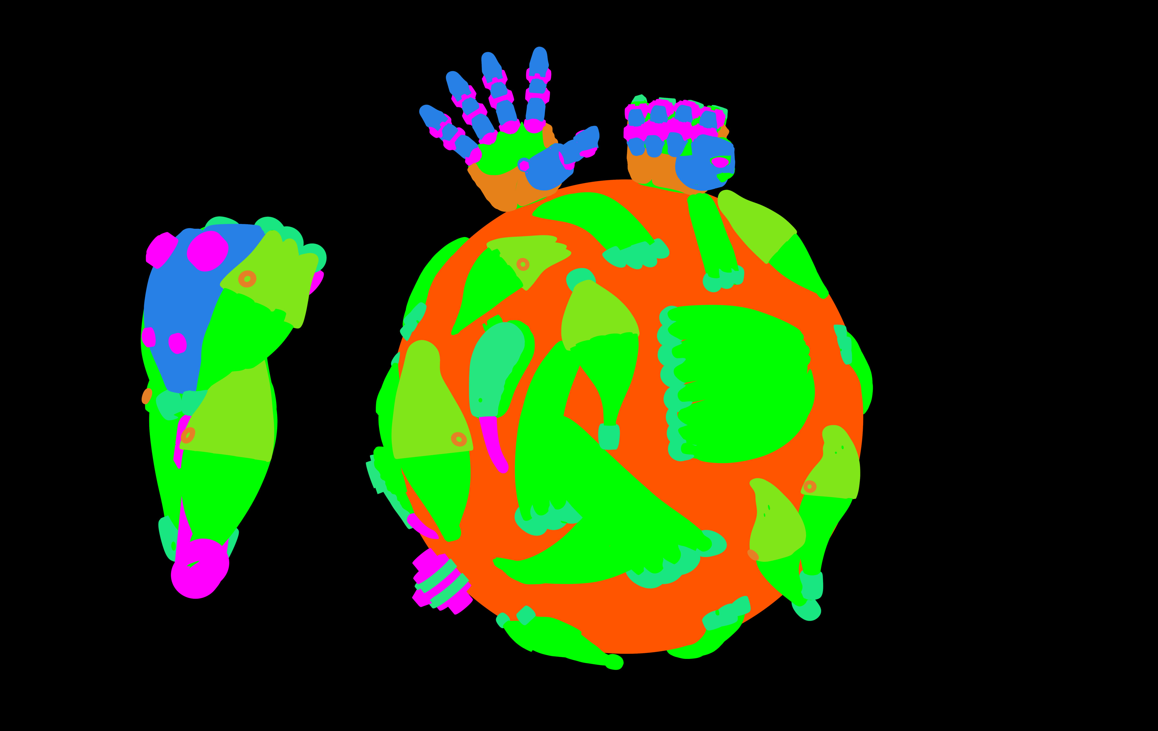 Kieran Russell - Cybernetic Muscles IMM - Zbrush - Stylized for 3D Print