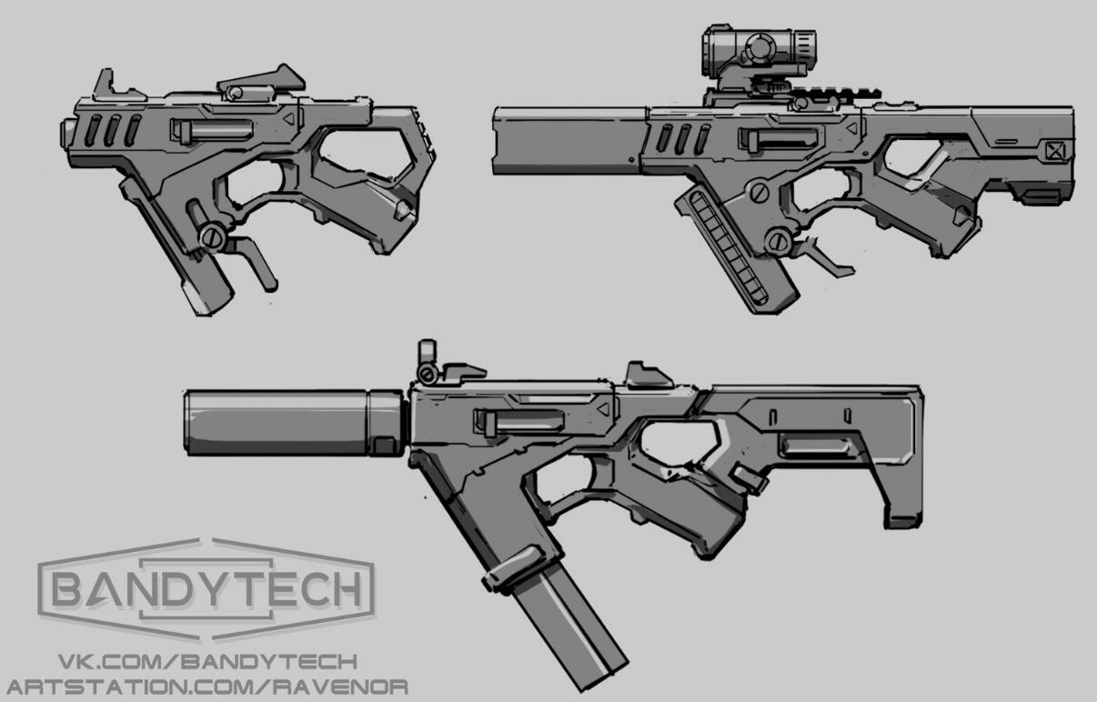 ArtStation - SMG Sketch