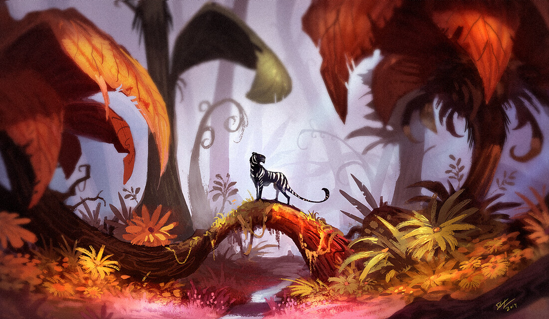 ArtStation - Flower forest