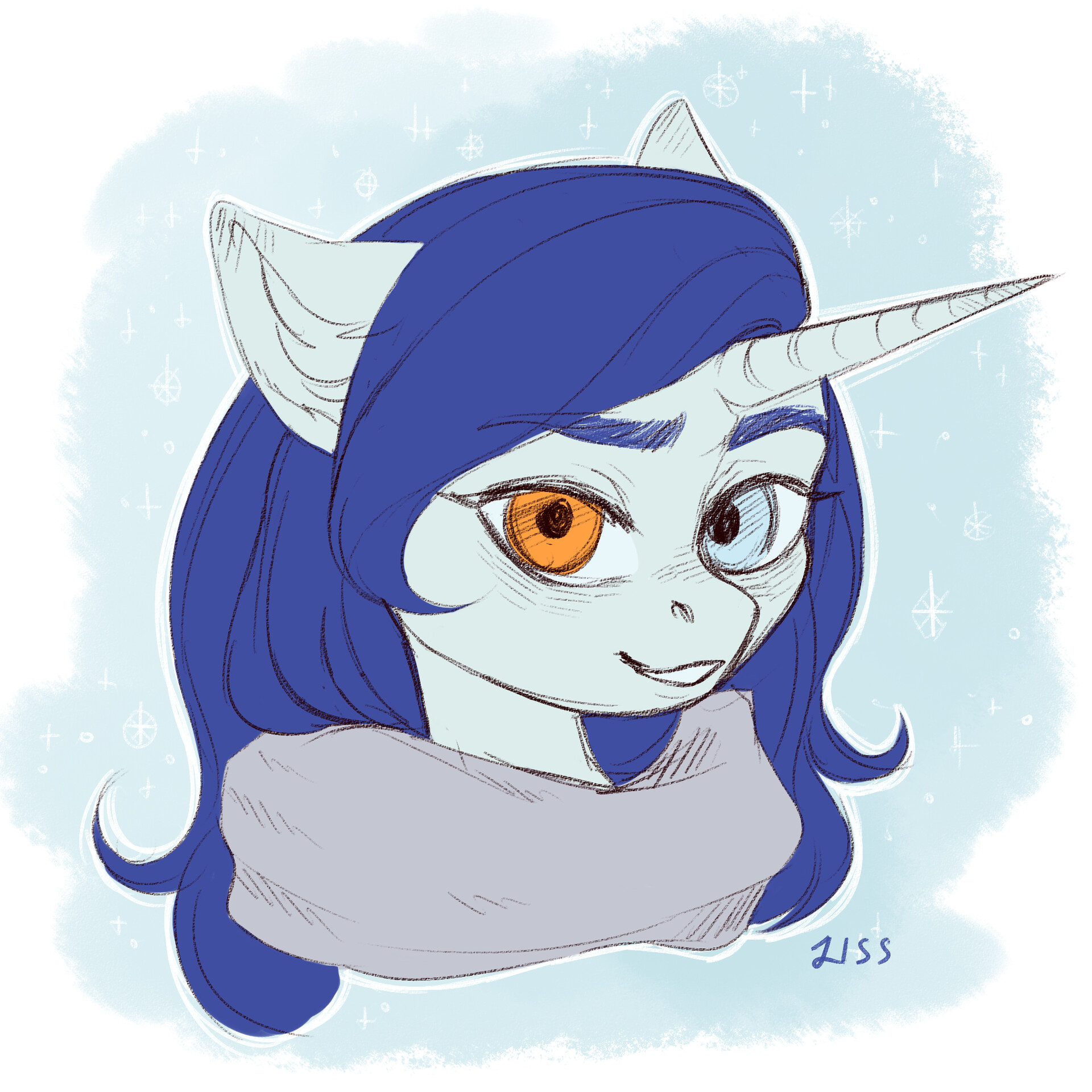 ArtStation - Winter Owie portrait.