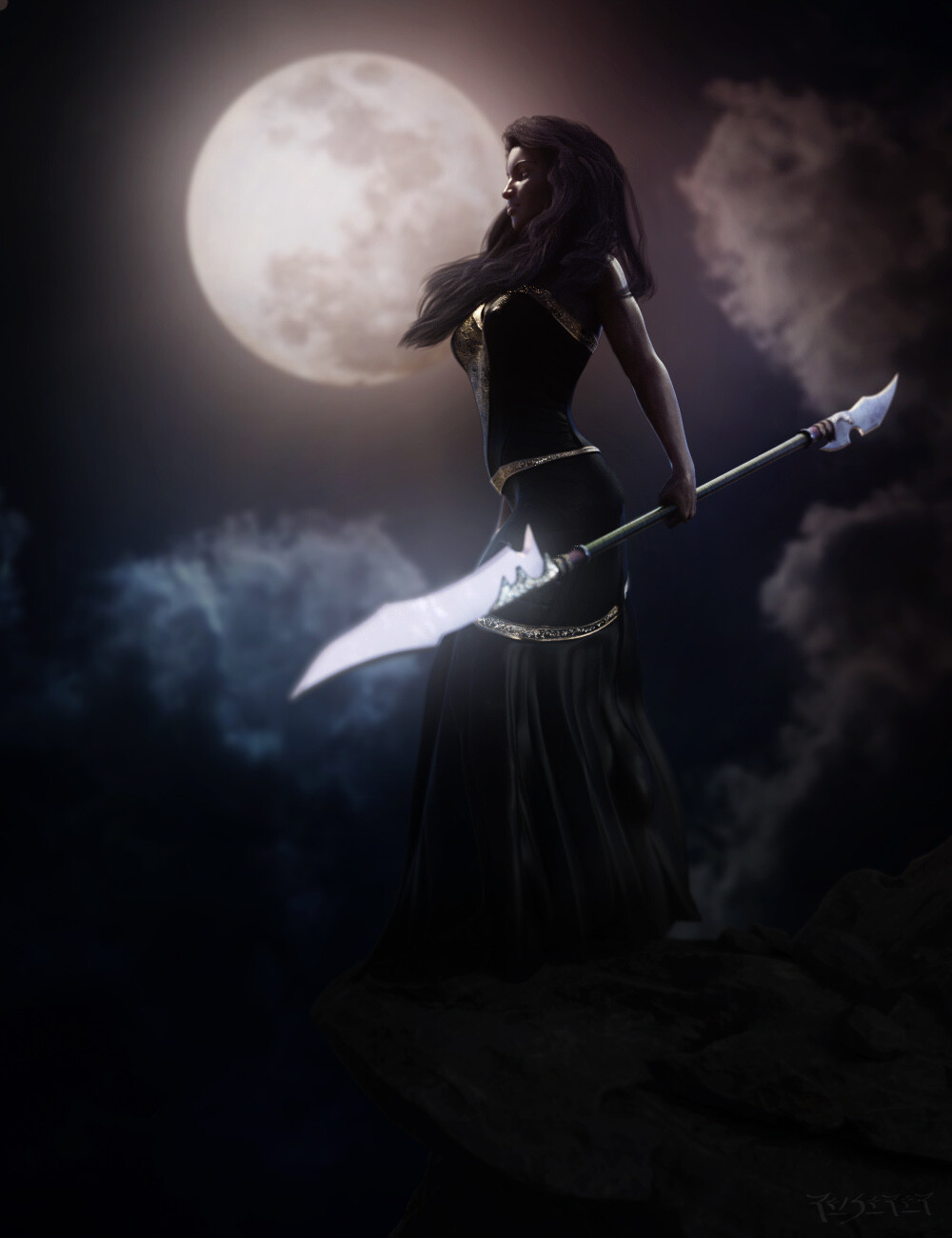 ArtStation - Moon Warrior