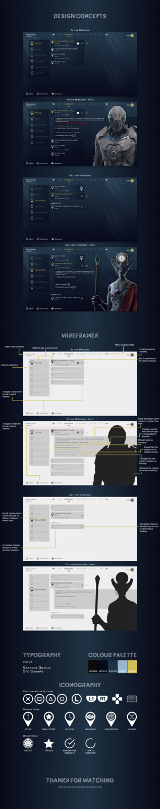 Matt Mitchell - HORIZONE - UX/UI Mission Screen Design Concept