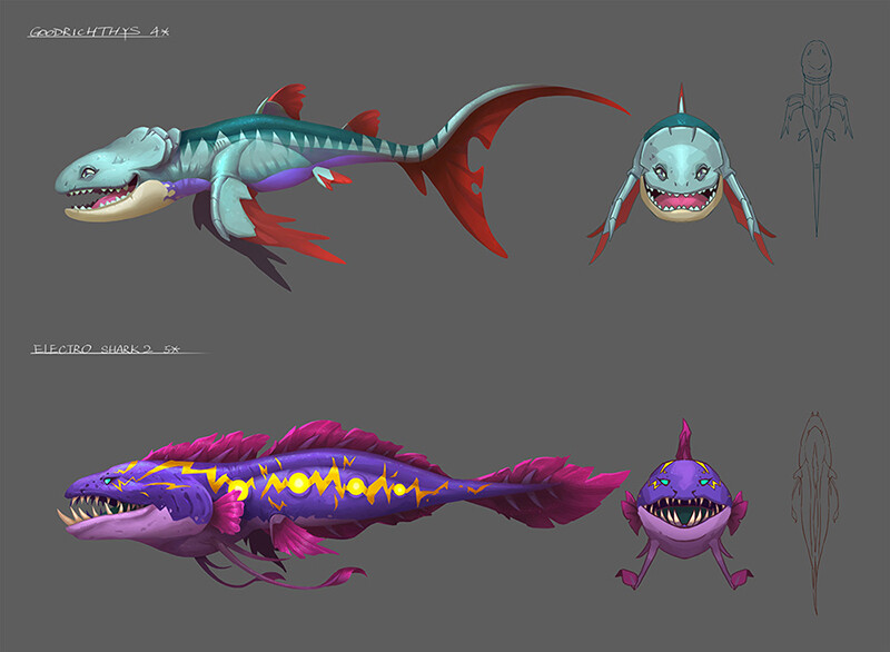 ArtStation - some concept for Hungry Shark