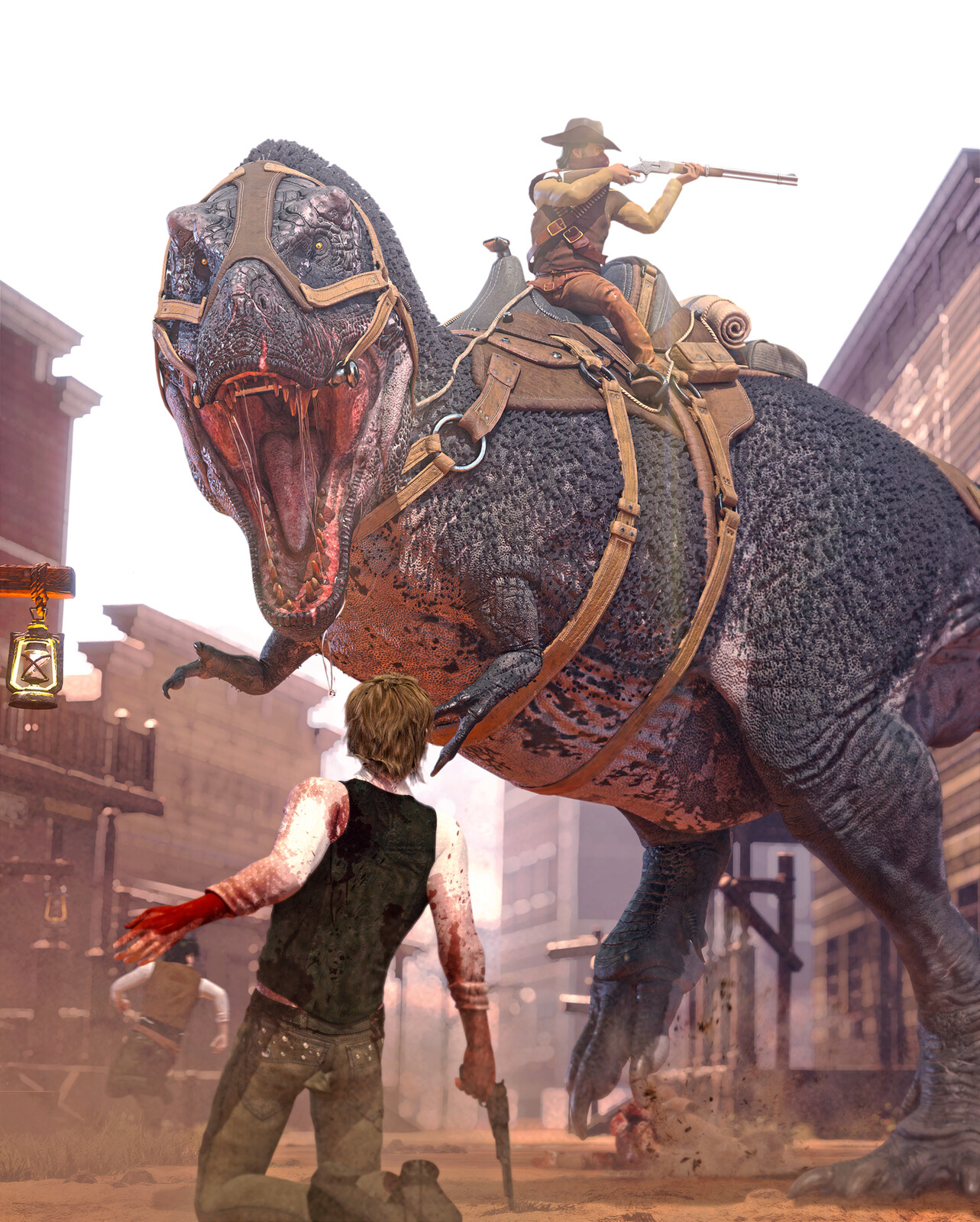 HH - Tyrannosaurus Rex 3 Saddle