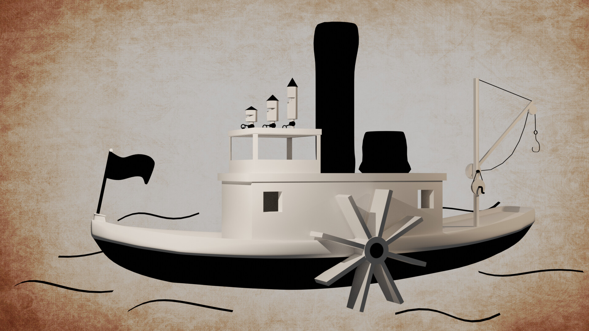 ArtStation - Steambaot Willie's Steamboat