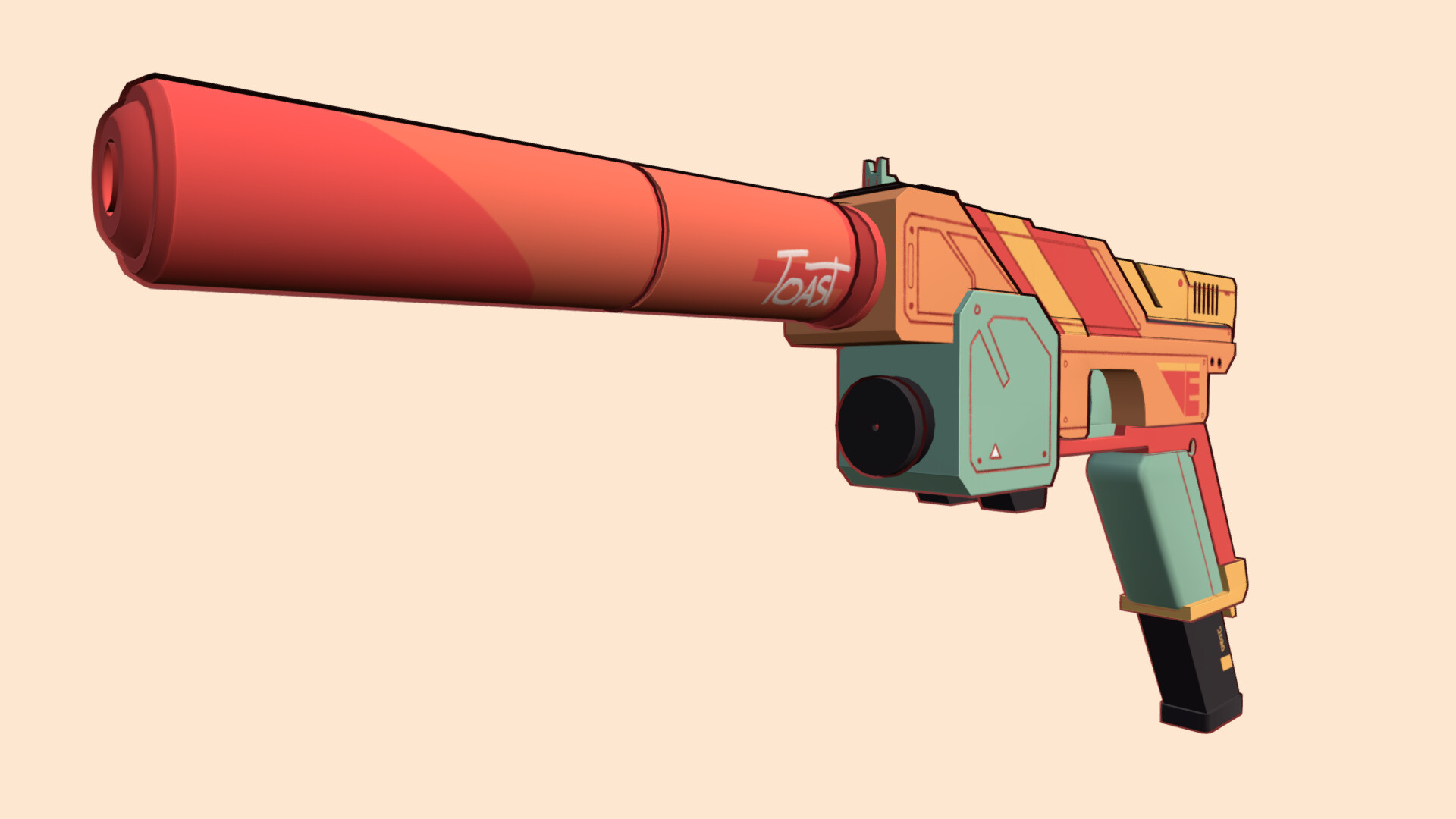 Rico Peters - Stylized Sci-Fi Handgun