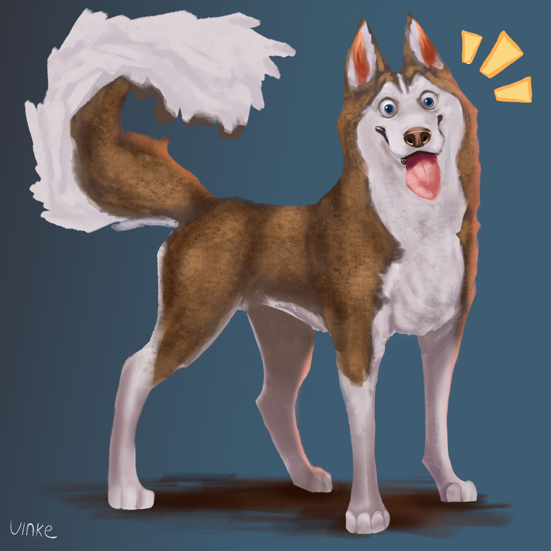 ArtStation - Blaze the Husky