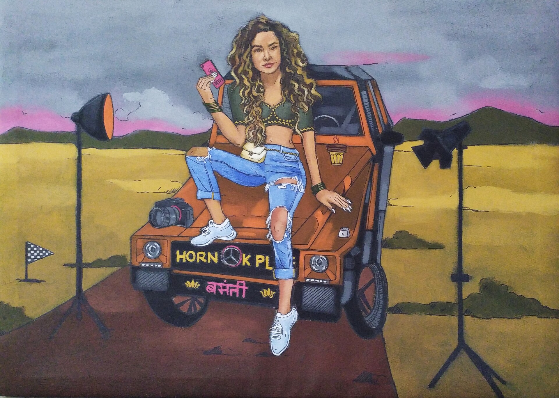 ArtStation - Customized mock painting created for a recent Mural commission