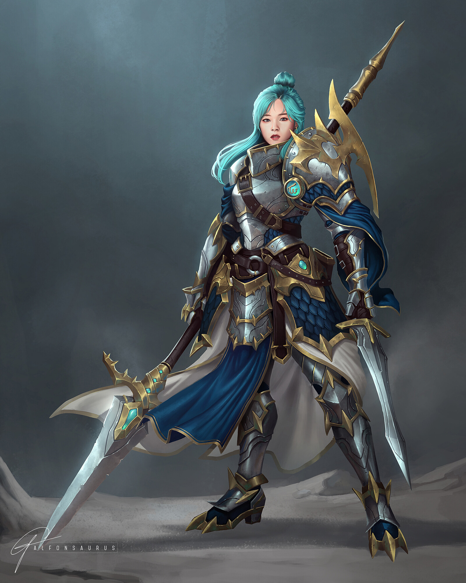 ArtStation - PROJECT TWICE RPG - WYVERN KNIGHT JEONGYEON