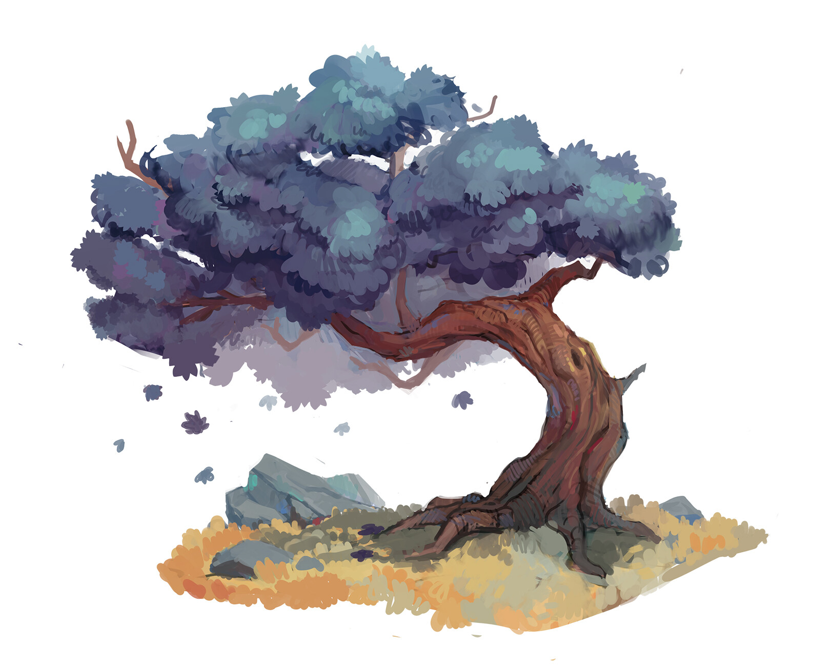 Blake Wood Art - 2.5D Handpainted stylized tree